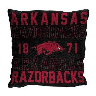NCAA Arkansas Razorbacks Stacked 20 Inch Pillow - Bed Bath & Beyond ...