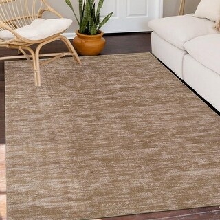 Solid Living Room Area Rug Large Indoor Washable Rug Non Slip Low Pile ...