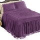 Elegant Tranquil Chenille Fringe Bedspread - Bed Bath & Beyond - 36715700