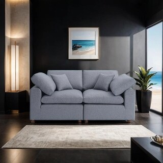 Stylish 2 Seat Modular Sectional Sofa Set, Self-customization Design ...