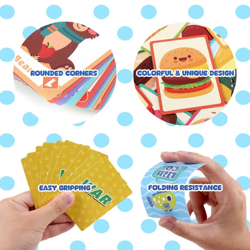 GSE 6-in-1 Kids Card Games Set: Go Fish, Old Maid, Crazy Eights, Slap ...