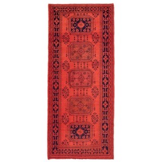 ECARPETGALLERY Hand-knotted Color Transition Red Wool Rug - 5'2 x 12'2 ...