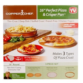 Copper Chef 16" Perfect Pizza & Crisper Pan - Bed Bath & Beyond - 32664344