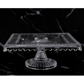 STP Goods Glass Square Cake Serving Plate - 9.84 х 4.33 - Bed Bath ...