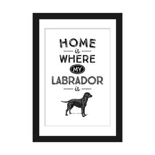 iCanvas "Black Labrador" by Alchera Design Posters - Bed Bath & Beyond ...
