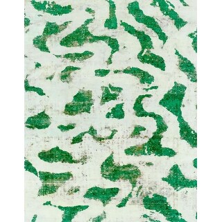 Ahgly Company Machine Washable Abstract Light Jade Green Area Rugs ...