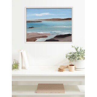 Kate and Laurel Sylvie Beaded Seaboard Frame Canvas by Nikita Jariwala ...