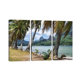 iCanvas "Opunohu Bay And Mount Mou'a Roa On Moorea Island, French ...