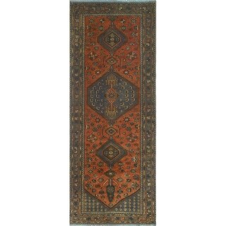 Vintage Distressed Brenton Rust/Grey Runner - 3'1" x 7'9" - Bed Bath ...