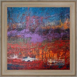 30x30 Contemporary Silver Complete Wood Square Picture Frame with UV ...