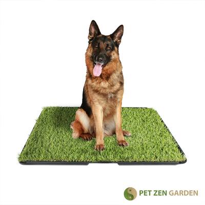 Premium Pet Friendly 25a x 20a Indoor/Outdoor Pet Potty Tray with 02 ...