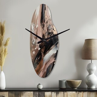 Designart - Brown And Black Beyond Boundaries II - Abstract Large Wall ...