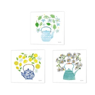 Farida Zaman 'Organic Tea' Canvas Art (Set of 3) - Bed Bath & Beyond ...