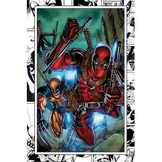 Deadpool & Wolverine Regular Unframed Art Poster - Paper Print - Bed ...