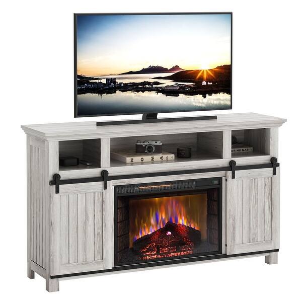 58" TV Stand for TVs up to 60" Entertainment Center with Electric ...