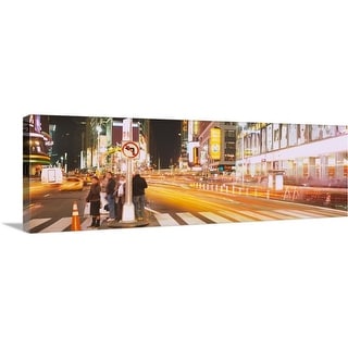 "Pedestrians waiting for crossing road, Times Square, Manhattan, New ...