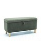 Green Foot Stool Storage Bench/ Entryway Benchs/ Clamshell Shoe Bench ...