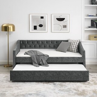 Twin Size Trundle with Caster and Functional Trundle - Bed Bath ...