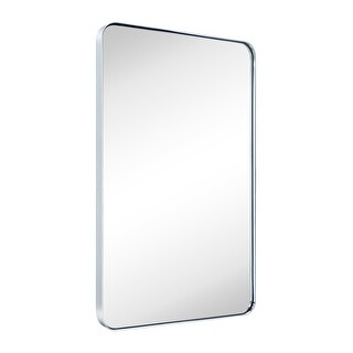 Wide Edge Wall Mirror Rectangle Bathroom Metal Frame Vanity Mirror ...