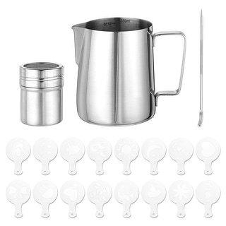 Milk Frothing Pitcher, Pitcher with Decorating Art Pen - Bed Bath ...