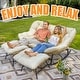 FINCATI Double Papasan Rocking Chair Outdoor Indoor, 700 lbs Heavy-Duty ...
