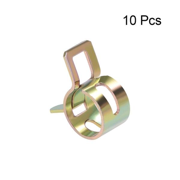 Steel Band Clamp Hose Tube Spring Clips Clamp Manganese Steel 10Pcs ...