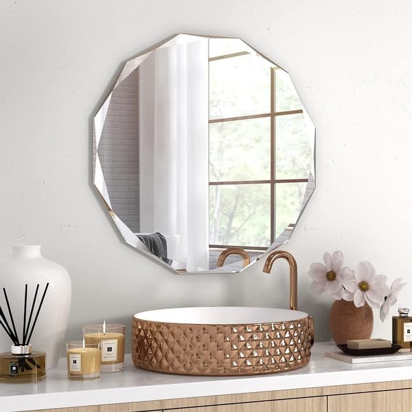frameless rectangle wall mirror