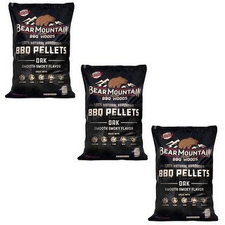 Bear Mountain BBQ All Natural Hardwood Oak BBQ Smoker Pellets, 20 lbs ...
