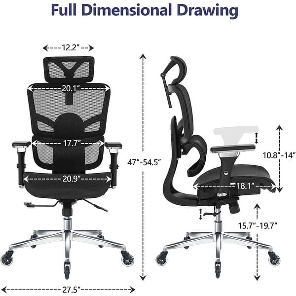 Adjustable Backrest Height Office Chair Metal Base Quiet Rubber Wheels ...
