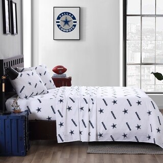 Dallas Cowboys NFL Licensed "Commander" Sheet Set - Bed Bath & Beyond ...