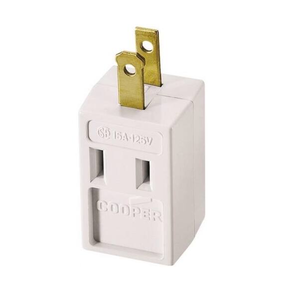 Cooper Wiring 4400W-BOX Outlet Cube Tap, White - Bed Bath & Beyond ...