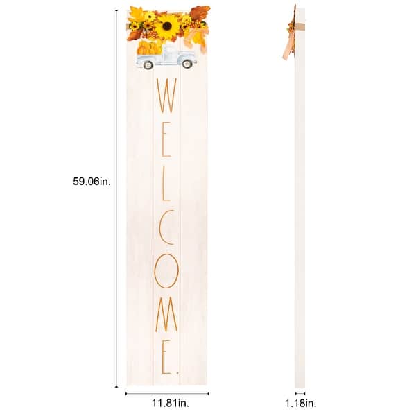 Rae Dunn Wooden Porch Leaner Door Sign - FALL THEMES - On Sale - Bed ...