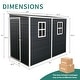 8x4 Ft Side Door Garden Storage Shed with Floor - Bed Bath & Beyond ...