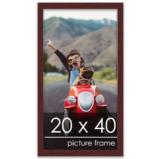 20x40 Traditional Walnut Complete Wood Panoramic Frame with UV Acrylic ...