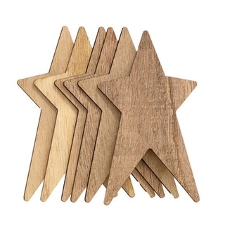 6/Pkg Unfinished Wooden Primitive Stars - Bed Bath & Beyond - 40256229