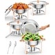 5QT 6-Piece Hot Pot Buffet Set, Round Stainless Steel Hot Pot and Food ...