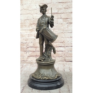 American Revolutionary War Drummer - Bronze Metal Figure Statue ...