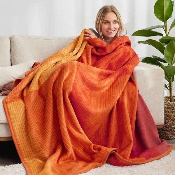 Ibena Oversized Jacquard Woven Blanket Throw in Three Colors - Bed Bath ...