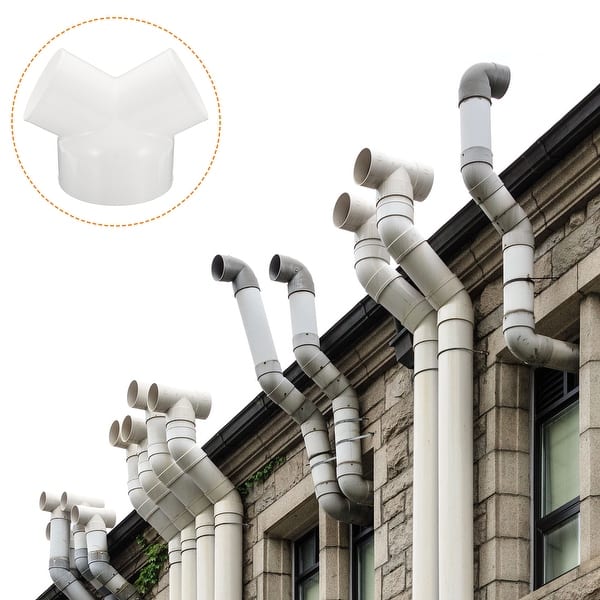 6" to 4" 3 Way Duct Splitter Reducer Y Fitting Air Vent Duct Connector ...