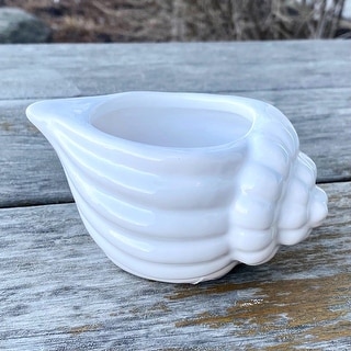 White Seashell Shaped Planter - Bed Bath & Beyond - 42256657