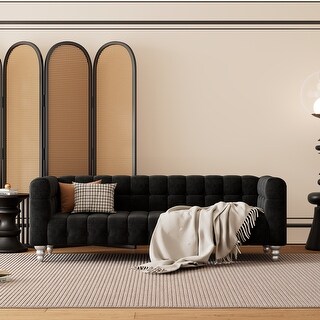 Modern Interior Living Room Dutch Fluff Sofa with Button Tufted Back ...