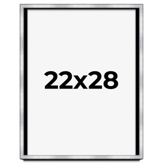 22x28 Shadow Box Frame Silver | 1.375 Inches Deep Real Wood - Bed Bath ...