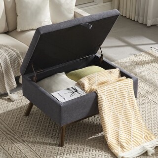 Versatile Mid-century Modern Storage Ottoman for Various Rooms and ...