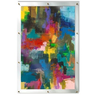 Surge - Hand Painted Abstract On Plexiglass Wall Art - Bed Bath ...