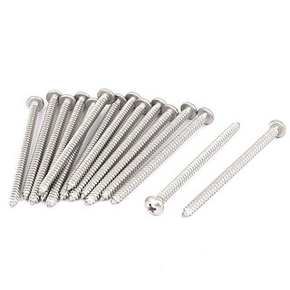 Stainless Steel Phillips Round Pan Head Self Tapping Screws 15pcs - Bed Bath & Beyond - 36807598