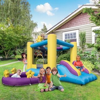 Outdoor Inflatable Bouncers Jumping Castle with Pool and Slide - Bed ...