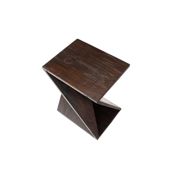 Nordic Style Teak Twisted Stool - On Sale - Bed Bath & Beyond - 31905927