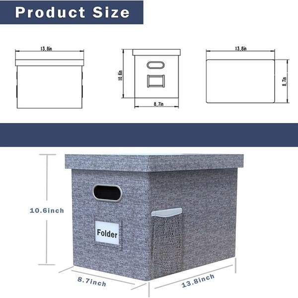 File Box Desktop File Organizer Box (Pack of 4) - Bed Bath & Beyond ...