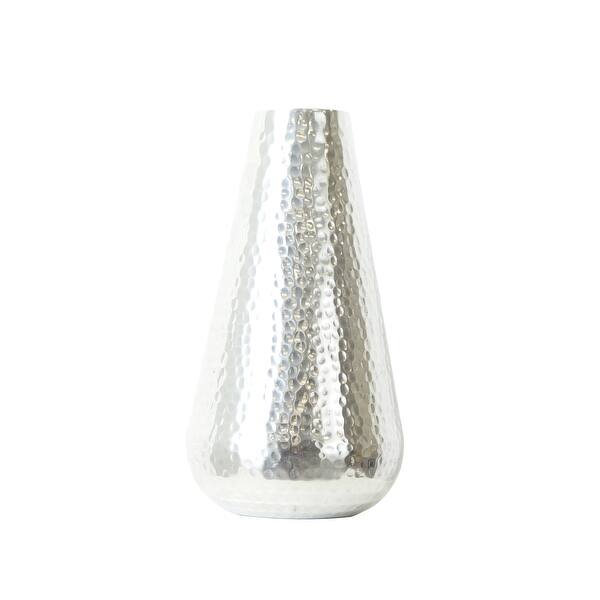12" Aluminum Tear Drop Flower Vase - Bed Bath & Beyond - 38155573
