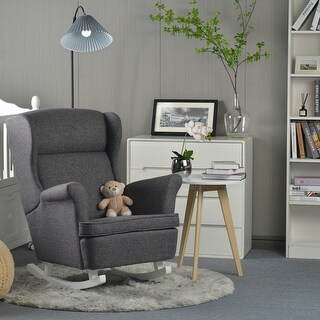 Contemporary lounge wingback rocker - Bed Bath & Beyond - 37157958